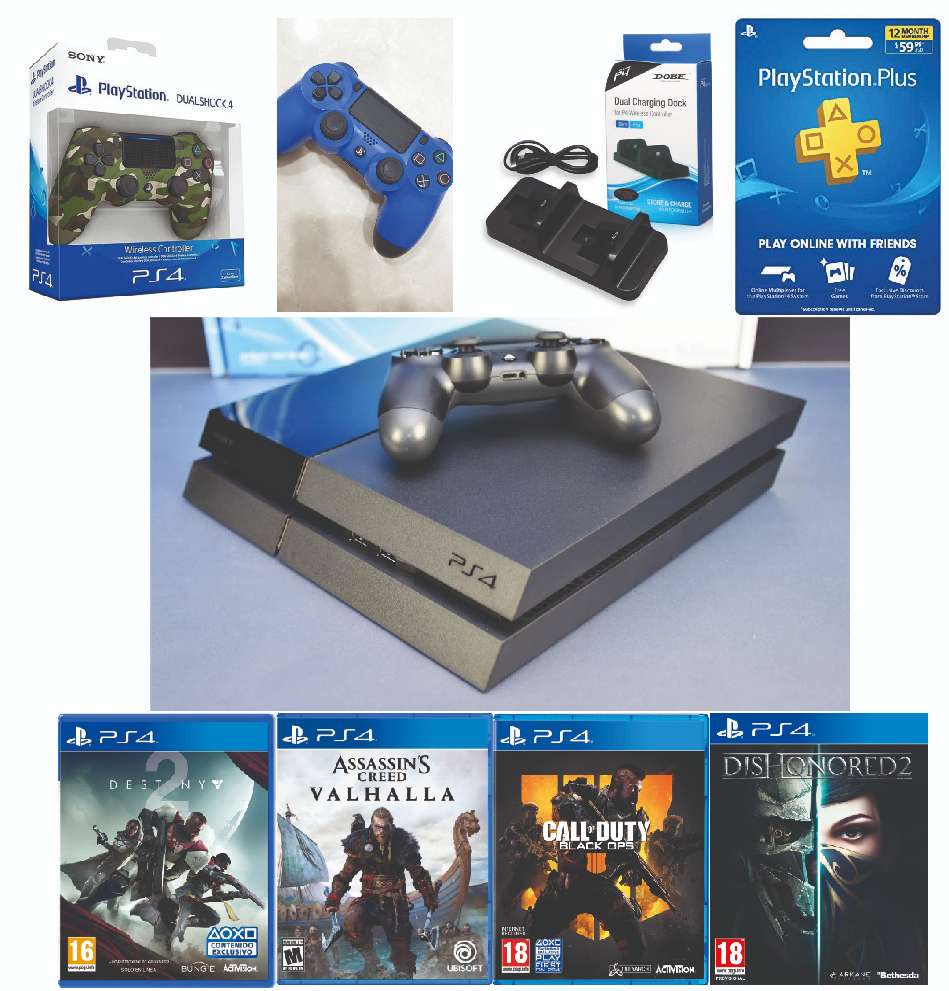 PS4 con 3 controles originales(2 usados y 1 nuevo) | GeekyDrop